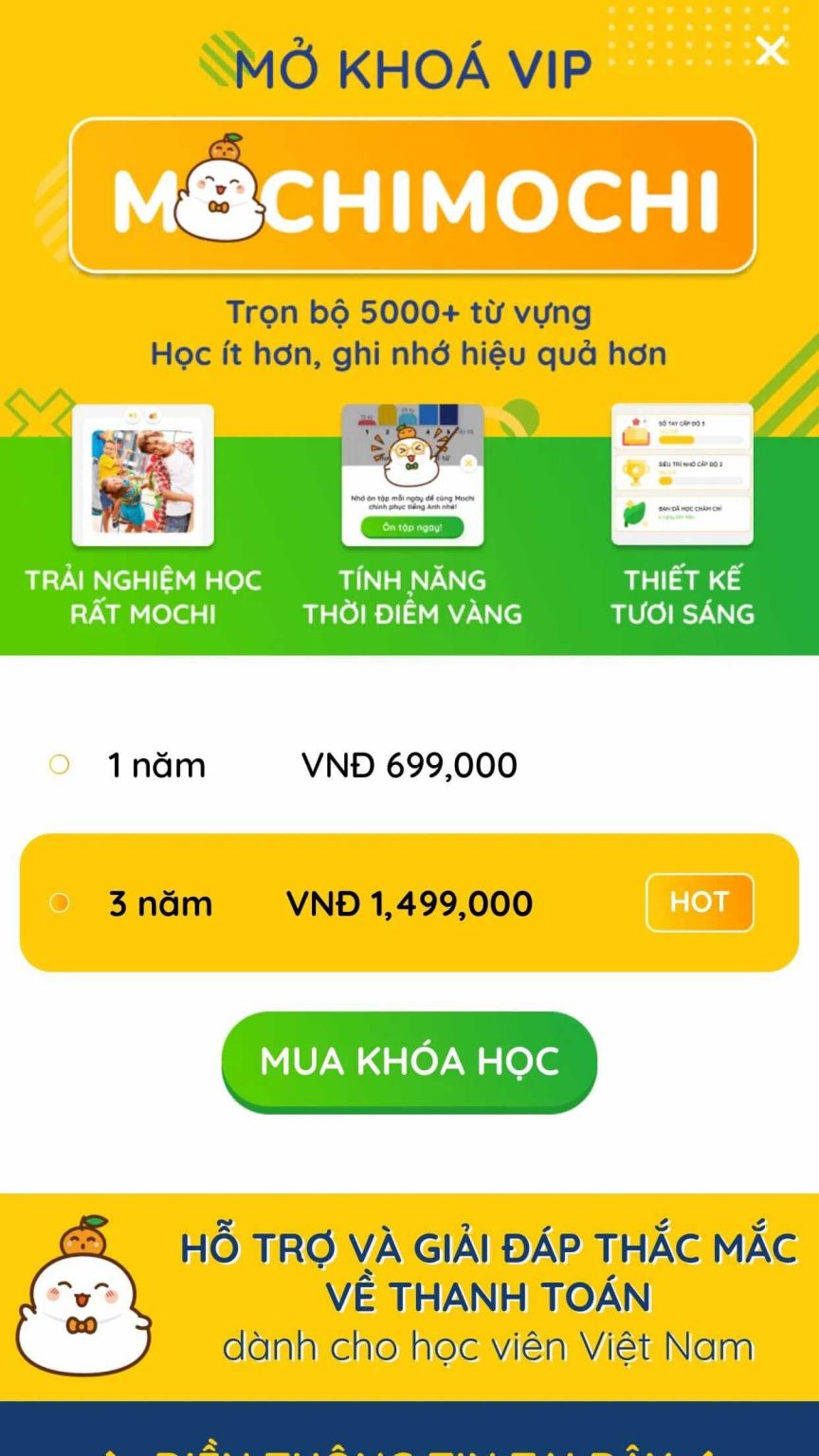 Làm thế nào để nâng cấp tài khoản MochiMochi Premium?